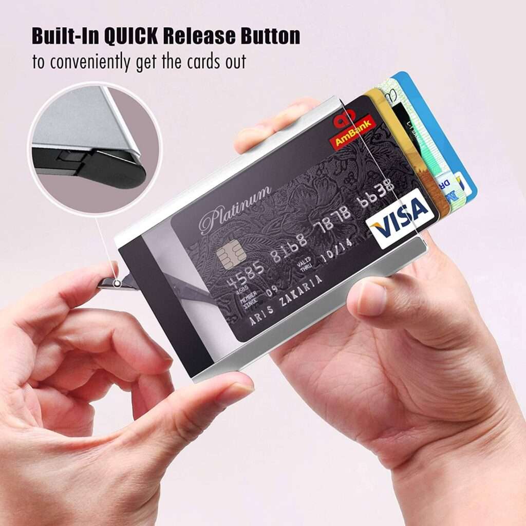 BUY ELV DIRECT Badge Holder,Card Holder Quick Release Button Wallet